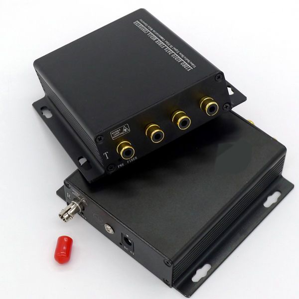 4 Ch RCA Audio over Fiber Extender