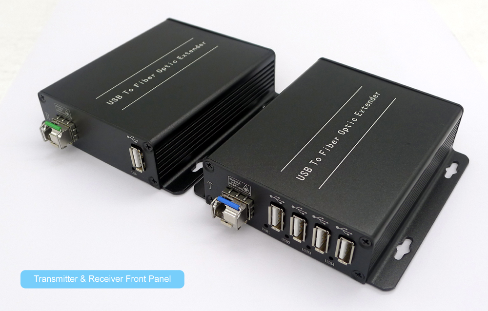 4 ports USB 2.0 hub fiber optical extender