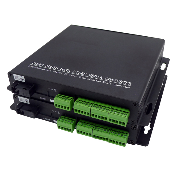 Transwan 4 Channels Bi-directional (2 Ways) Balanced Audio Fiber Extender