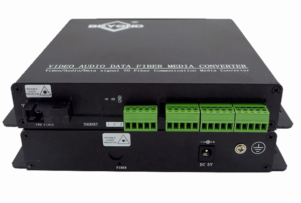 Transwan 4 Channels Bi-directional (2 Ways) Balanced Audio Fiber Extender