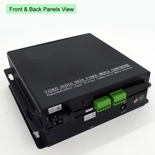 Transwan 4 Ch Balanced Audio Fiber Extender with Phoenix